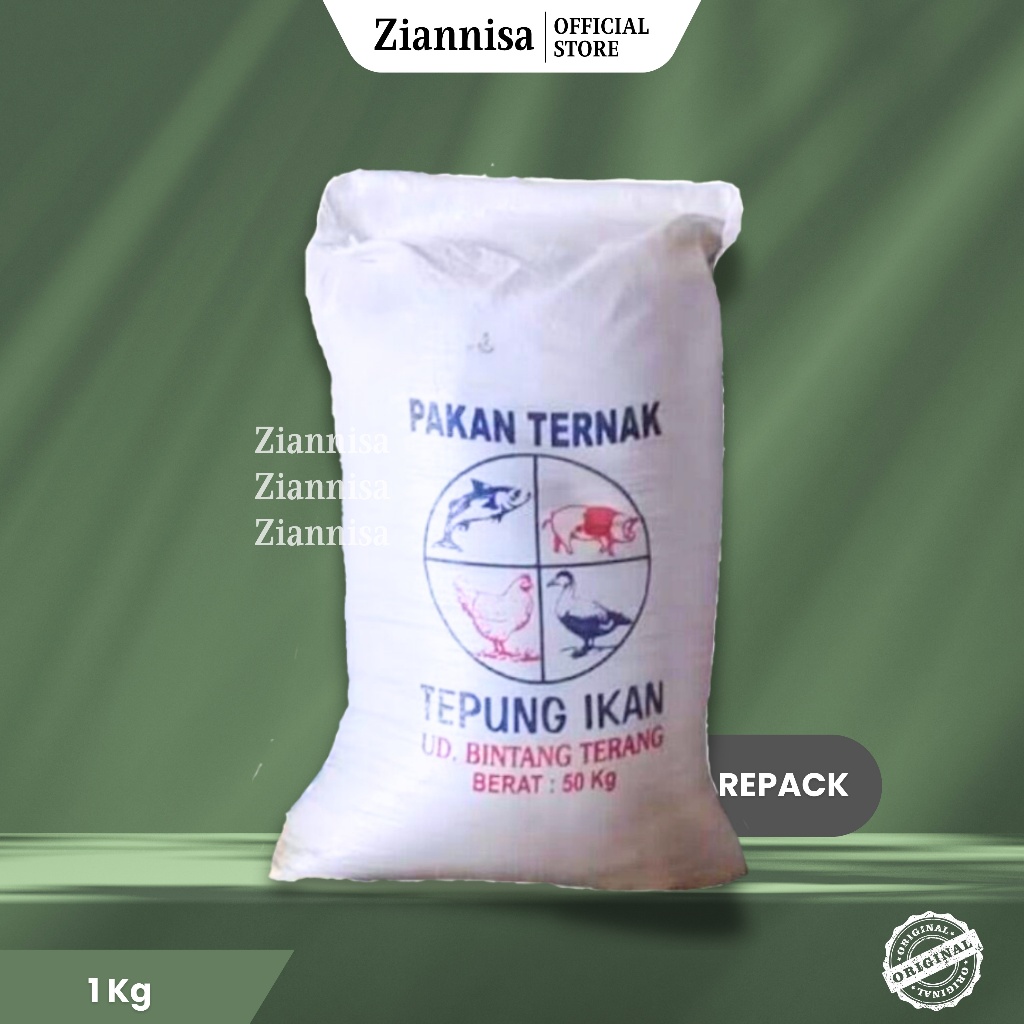 Jual Tepung Ikan Murni Protein Tinggi / Pakan Ternak Repack 1 Kg | Shopee Indonesia