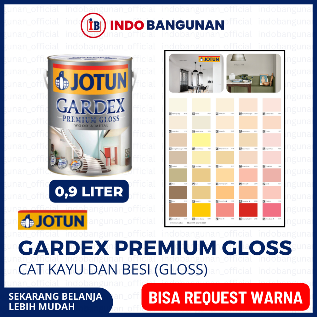 Jual CAT MURAH KAYU DAN BESI JOTUN GARDEX PREMIUM GLOSS 0,9LT | Shopee Indonesia