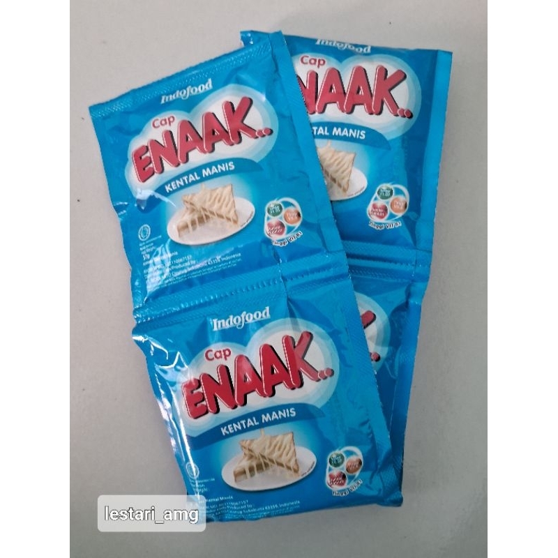 Jual Cap Enak Kental Manis Indofood 1 renceng isi 6 sachet x 37 gram ...