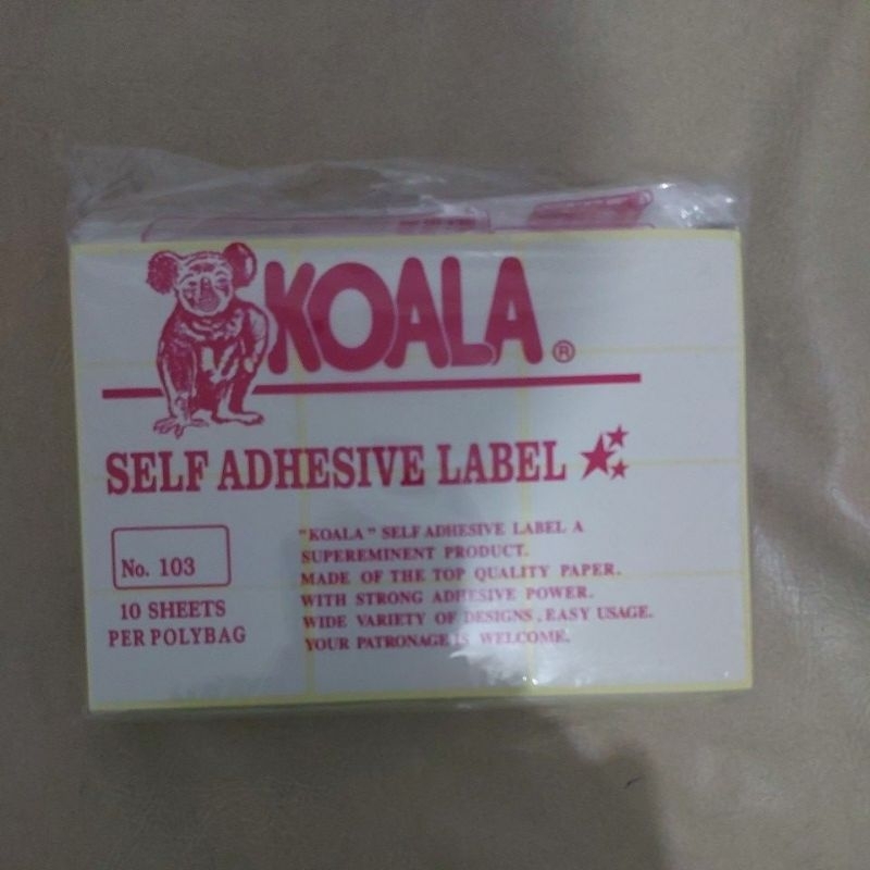 Jual Koala Self Adhesive Label No. 103 | Shopee Indonesia