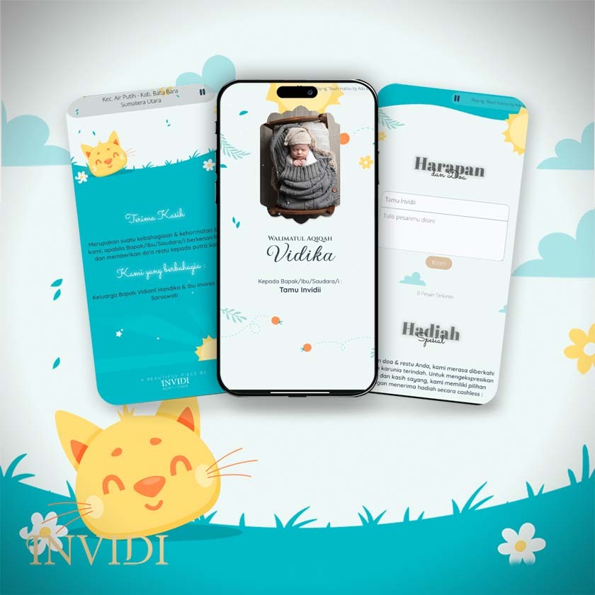 Jual Undangan Aqiqah Website | Tema Cute & Islamic | Undangan Digital ...