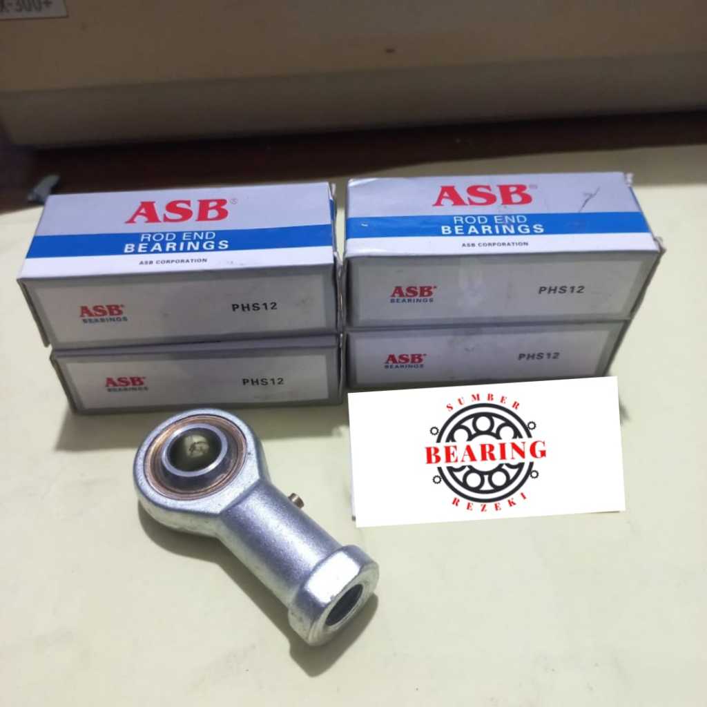 Jual ASB Rod End Bearings PHS12 Drat Kanan ASB ORIGINAL | Shopee Indonesia