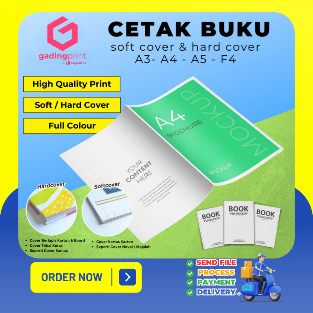 Jual Cetak Buku Soft Cover A5 - Cetak Novel/Jilid Buku | Full Color ...