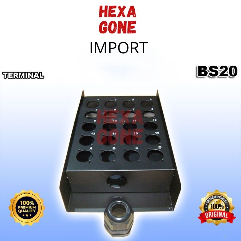 Jual TERMINAL Box snake besi XLR kosongan 20 lubang | Shopee Indonesia