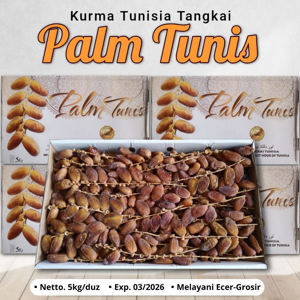 Jual KURMA TUNISIA TANGKAI PALM TUNIS 5 KG | Shopee Indonesia