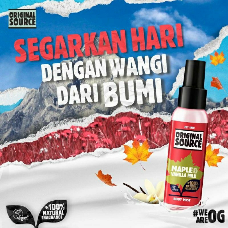 Jual Original Source Body Mist 100ml | Shopee Indonesia