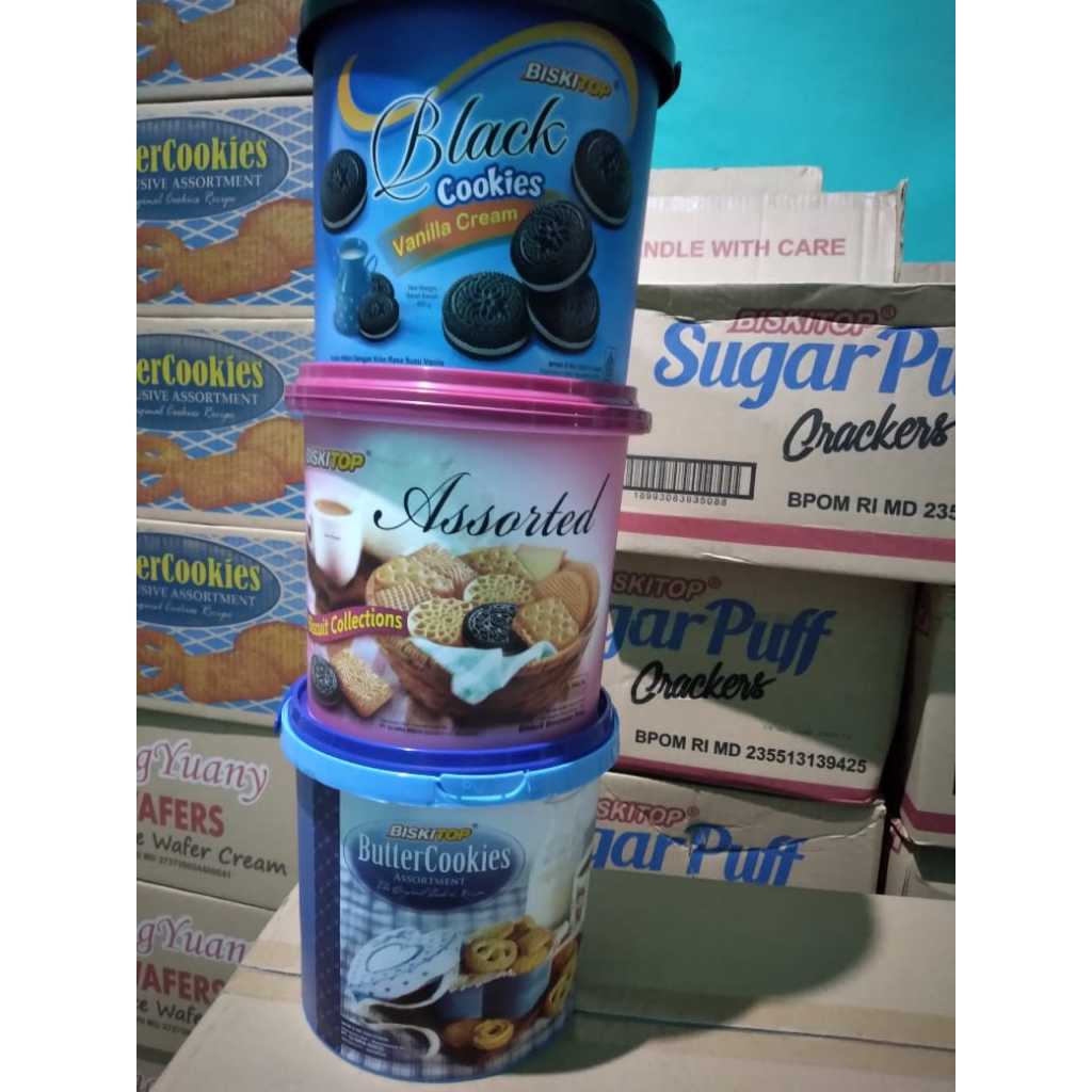 Jual Biskitop Timba / ButterCookies / Assorted / BlackCookies, Lebaran ...