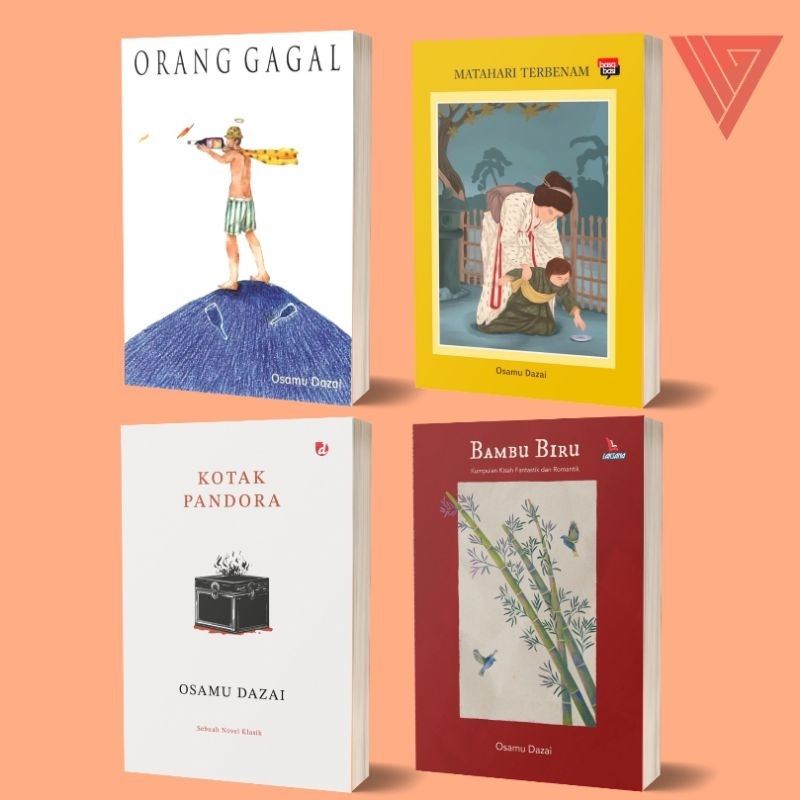 Jual Iyig - Paket Buku Osamu Dazai - Orang Gagal - Matahari Terbenam - Bambu Biru - Kotak ...
