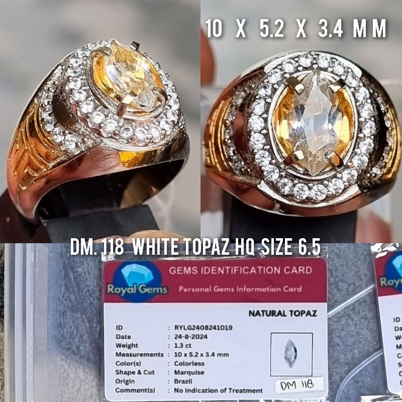 Jual NATURAL BLUE & WHITE TOPAZ HQ LUSTER AJIB PLUS MEMO RING DIRAF MICROSETTING | Shopee Indonesia
