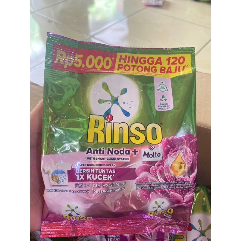 Jual sabun rinso detergen bubuk 195gr (5000) | Shopee Indonesia