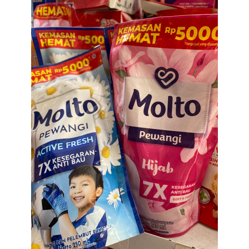 Jual MOLTO pewangi pakaian refill 250ML (5000) | Shopee Indonesia