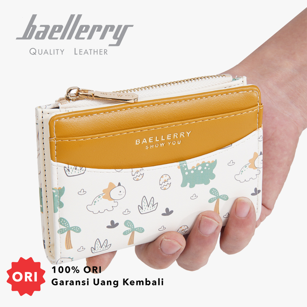 Jual BAELLERRY N8349 Dompet Wanita Lipat Bahan Kulit PU Leather Premium ...