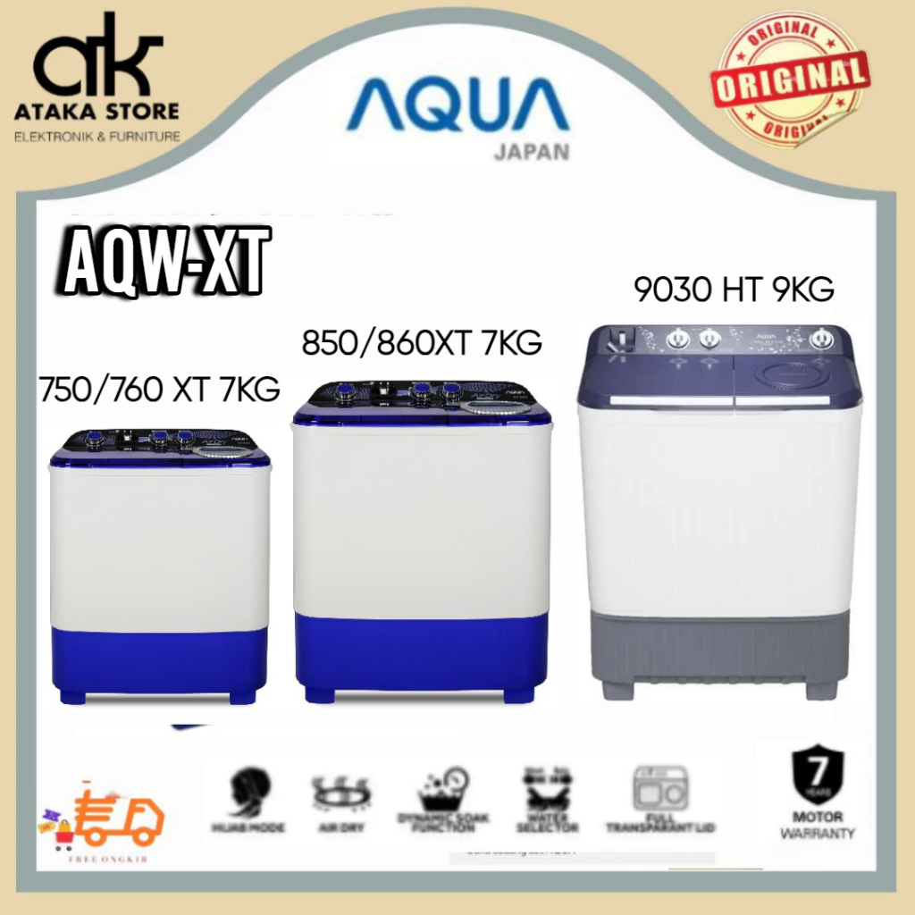 Jual MESIN CUCI AQUA 2 TABUNG 7010HT / QW 8010ht / 9010HT Mesin Cuci 2 ...