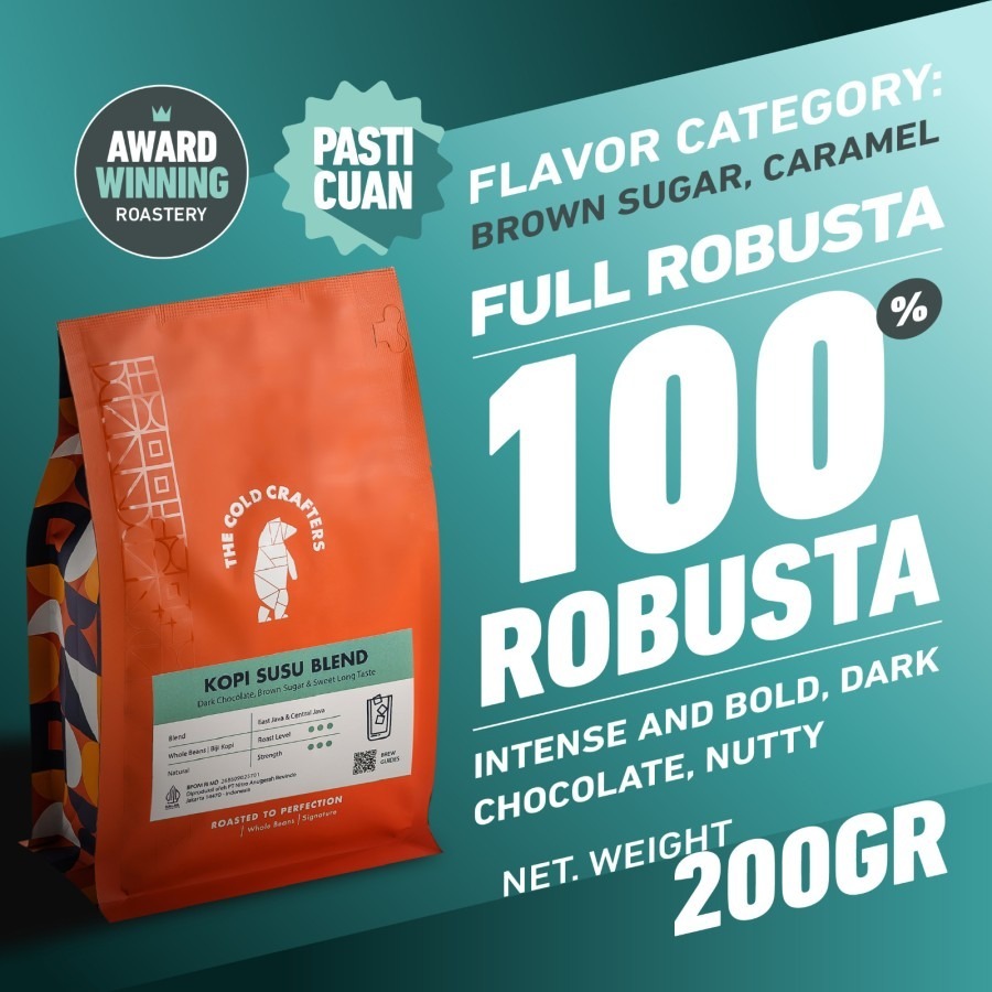 Jual Kopi Susu Espresso Blend Minuman Kekinian Biji Bubuk 100% Robusta ...