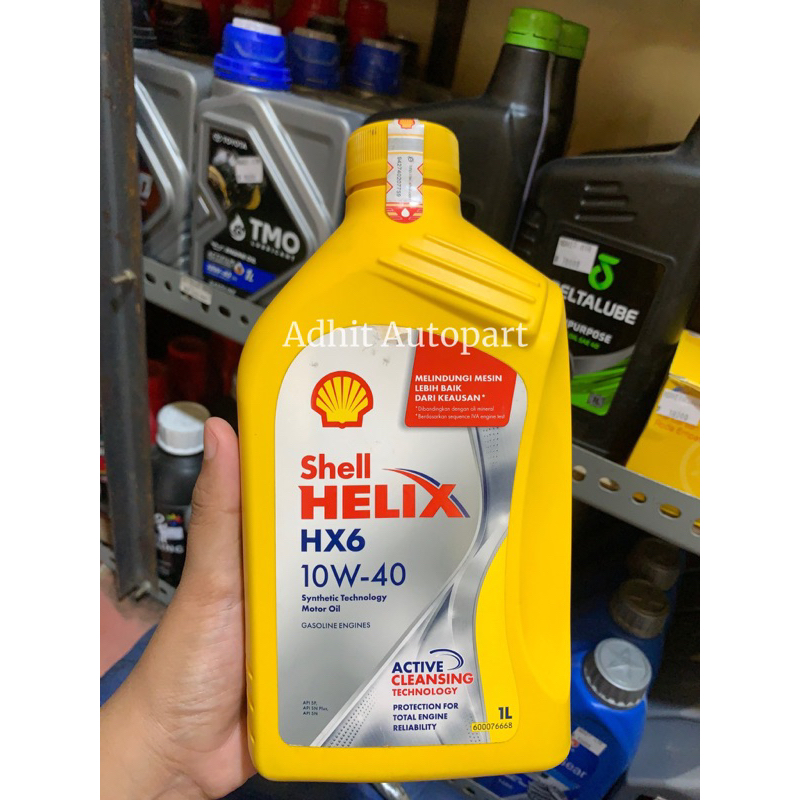 Jual Oli Shell Helix HX6 10W-40 1L Original 100% | Shopee Indonesia