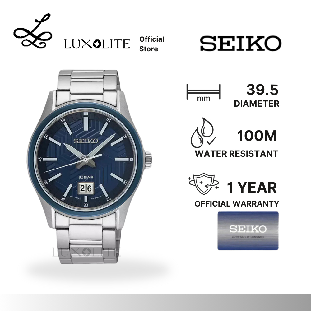 Jual [Luxolite] SEIKO Jam Tangan Pria SUR559P1 Blue Dial Stainless ...
