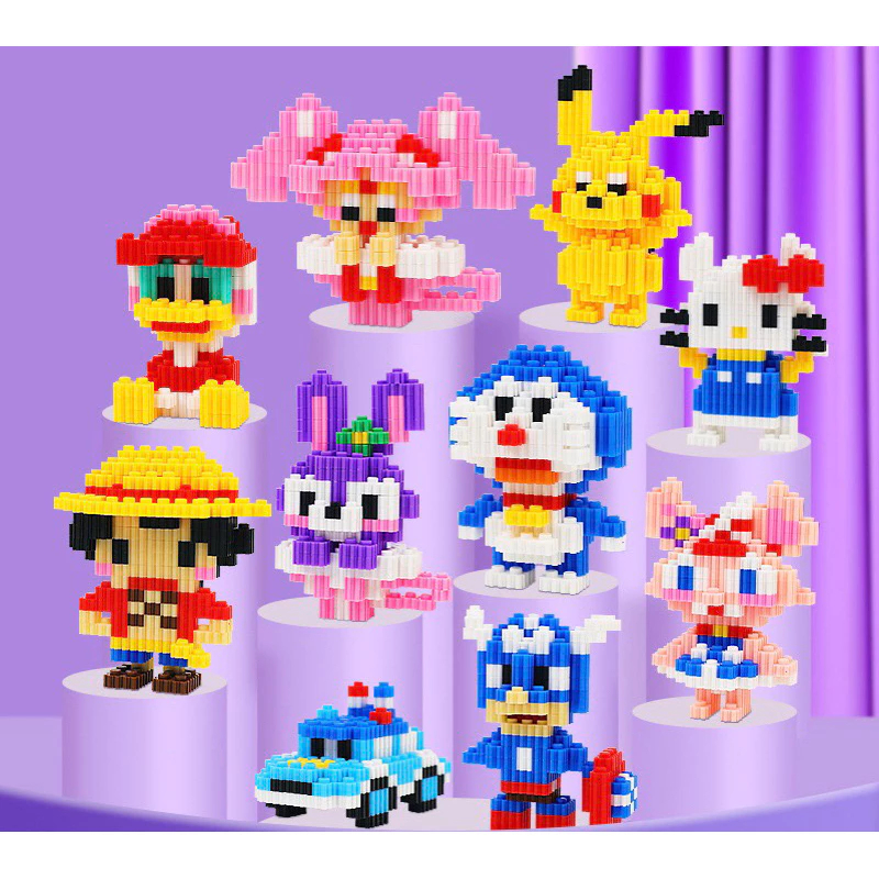 Jual Nano Block Jumbo Labubu Doraemon One Piece Superhero Doraemon ...