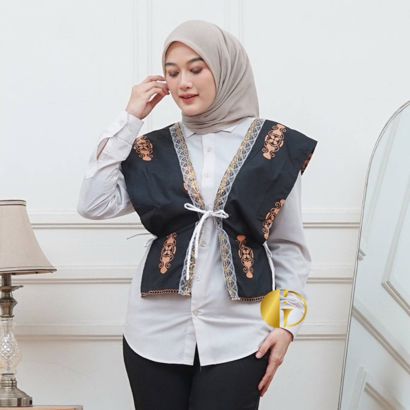 Jual Keishan.id - JULIA Vest Batik Wanita Rompi Outer Bolero Etnik ...