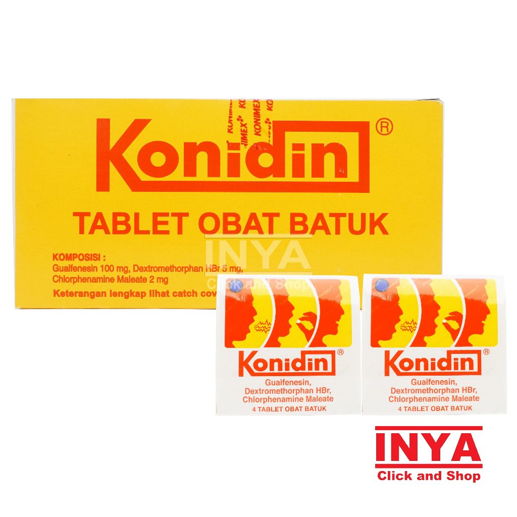 Jual Konidin Tablet Obat Batuk 50x4 Tablet BOX - Obat Batuk | Shopee ...