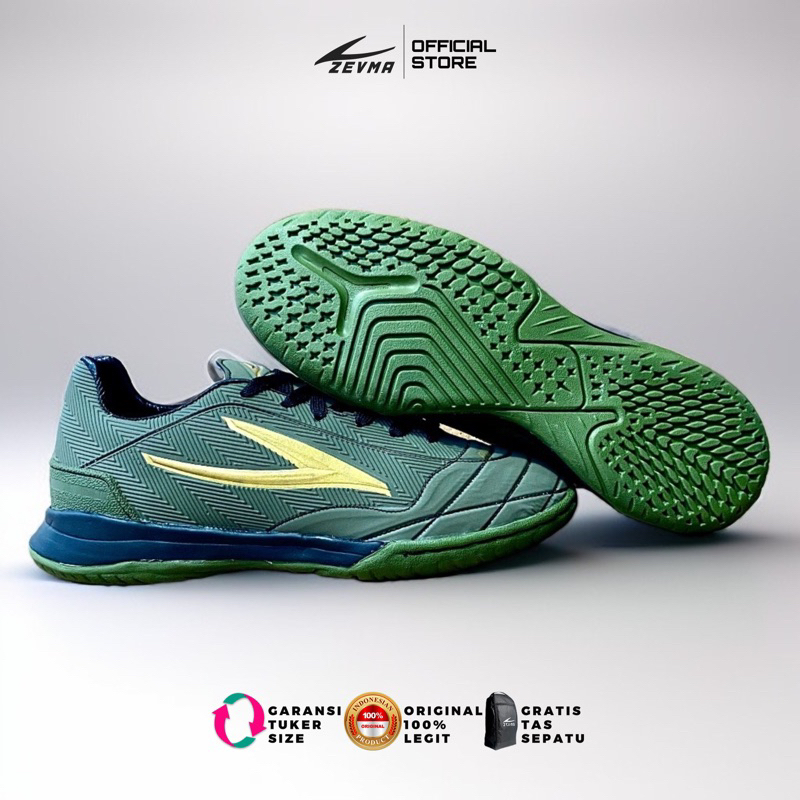 Jual Zevma Sepatu Futsal Panthera Pro - 2 Green Army IC | Shopee Indonesia