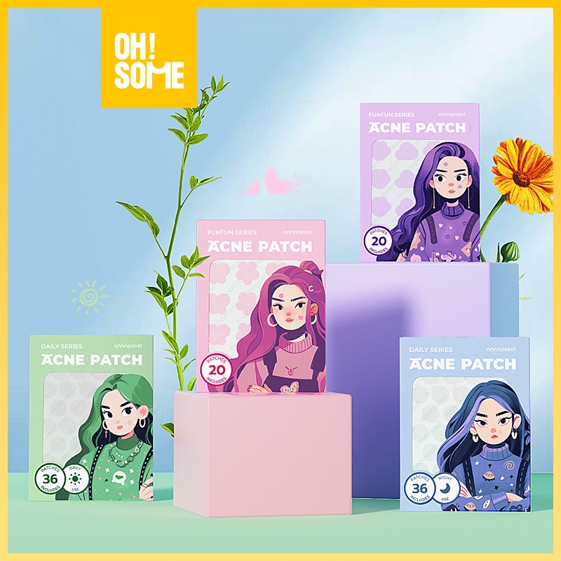 Jual OHSOME - ANNAPELLET/ACNEVIA ACNE PATCH SERIES 12/20/24/36 PCS ...