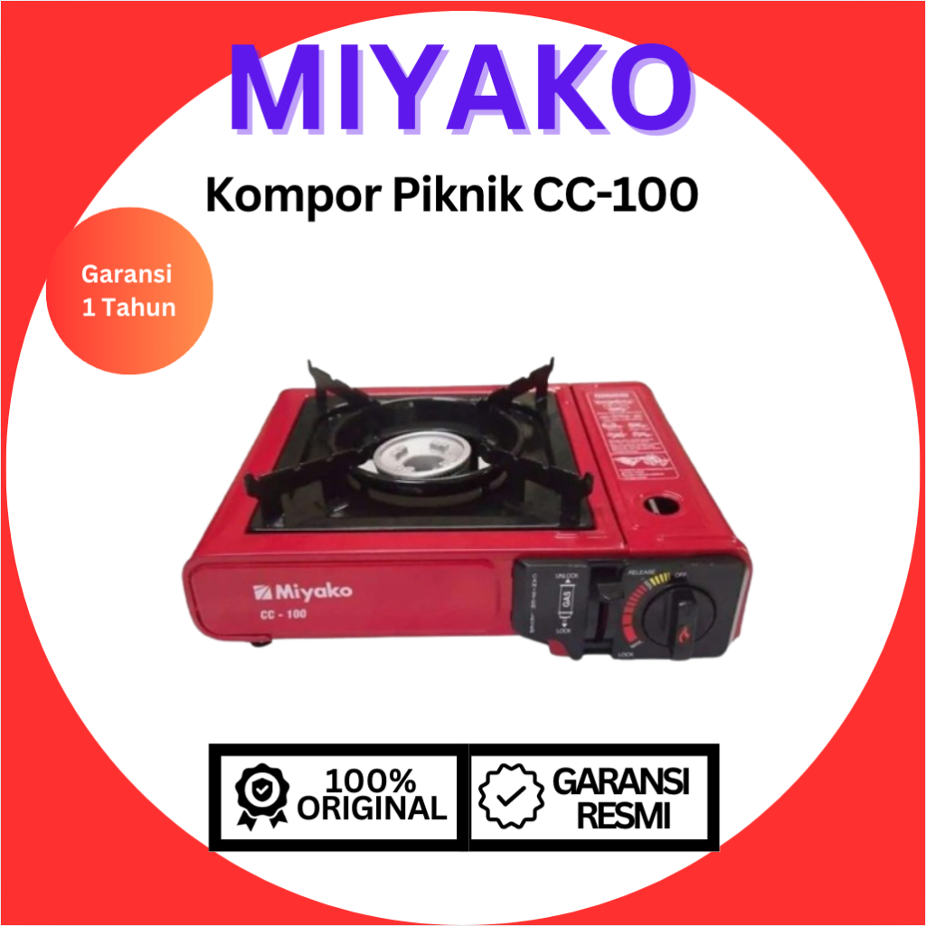 Jual MIYAKO KOMPOR PIKNIK CC-100/CC100/KOMPOR PORTABLE/GAS MINI TRAVEL ...