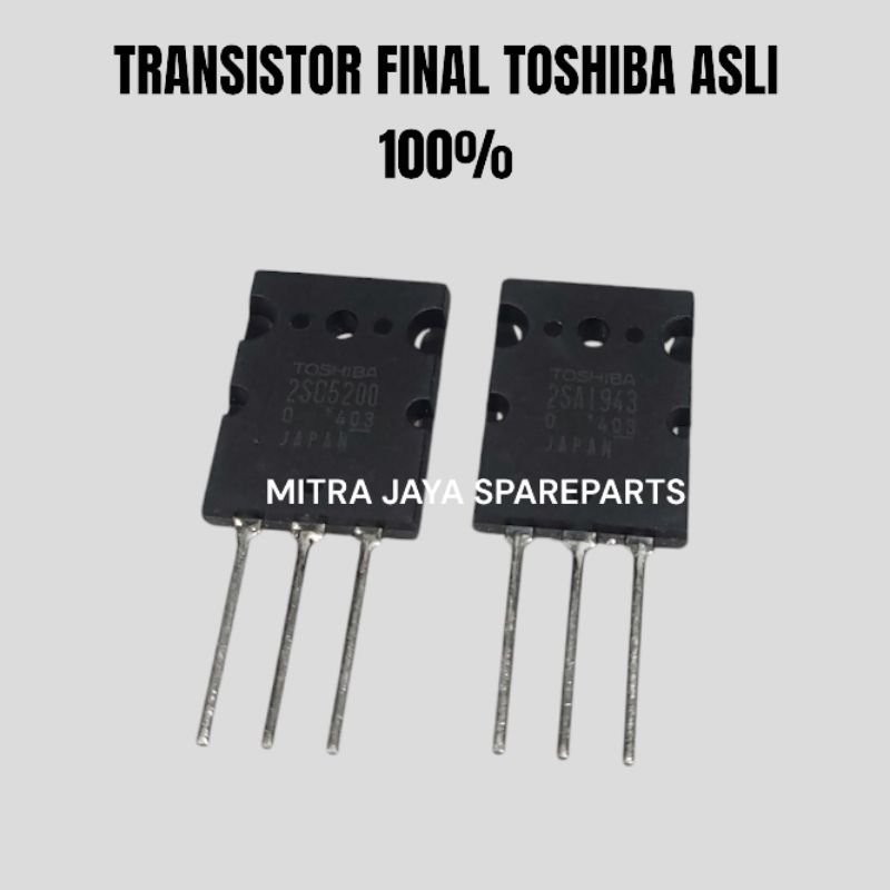 Jual TRANSISTOR TOSHIBA 2SC5200-2SA1943 TR TOSHIBA TR FINAL ASLI JAPAN | Shopee Indonesia