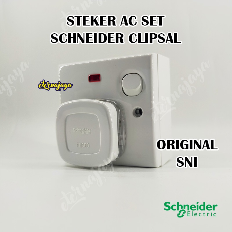 Jual SCHNEIDER Stop Kontak AC 1 Set Classic Outbow Clipsal E15NR EP13 ...