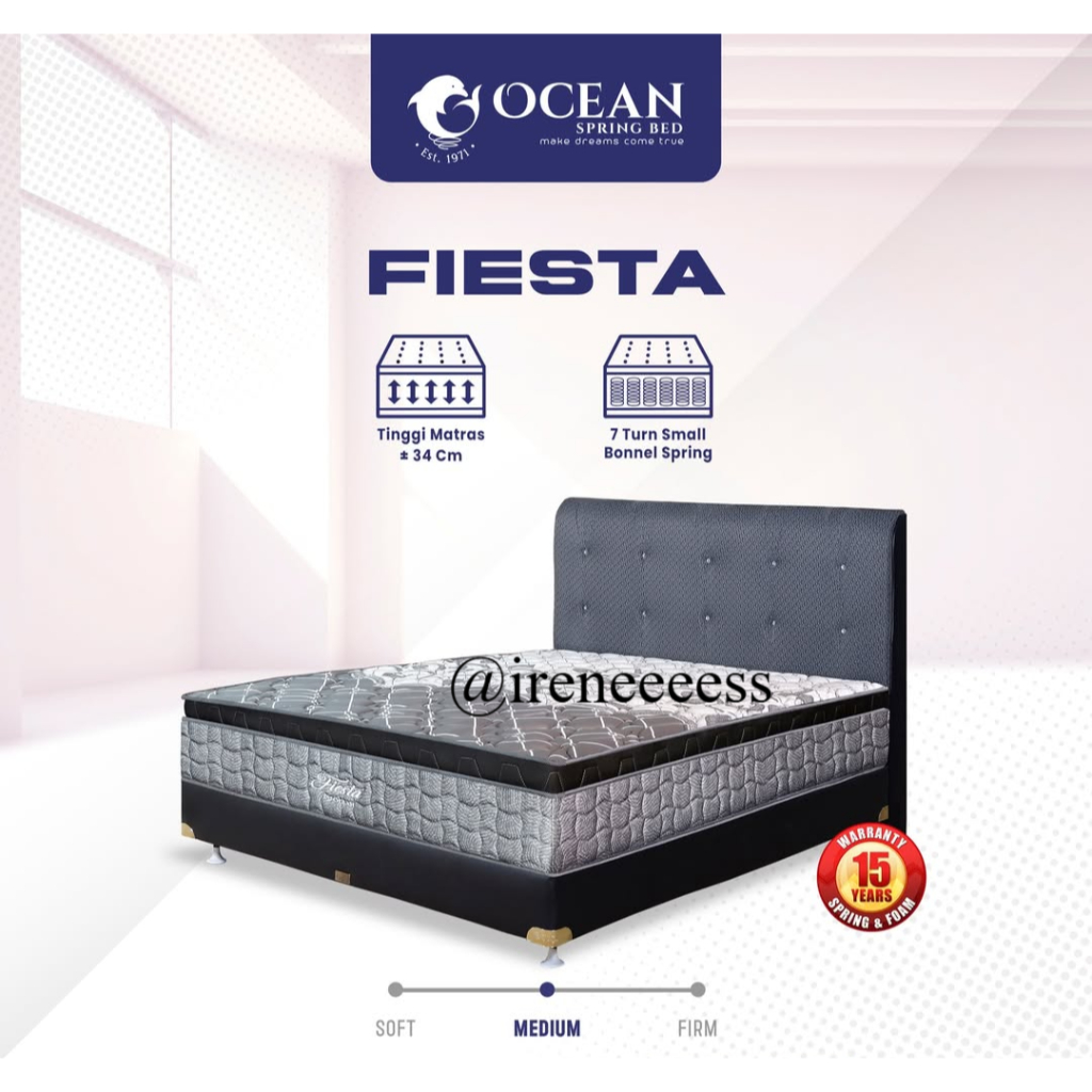 Jual [ OCEAN FIESTA ] KASUR SPRING BED TYPE FIESTA ANTI BACTERIAL ...