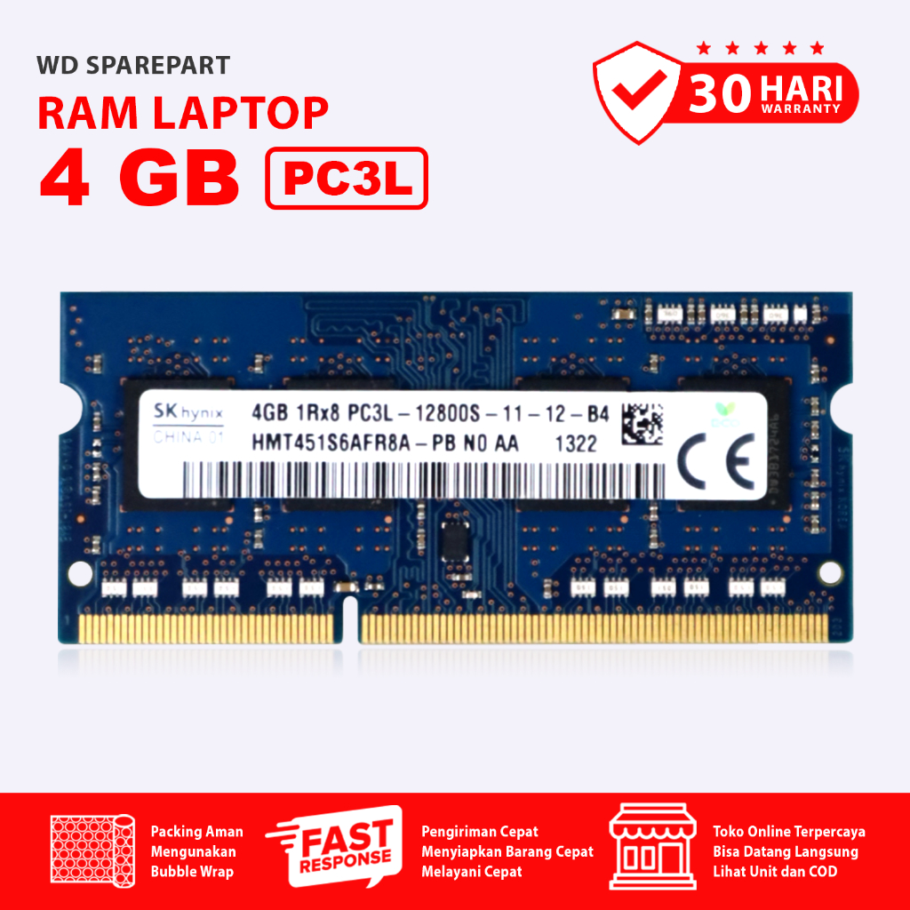Jual RAM LAPTOP 4GB DDR3 PC3L Bergaransi | Shopee Indonesia