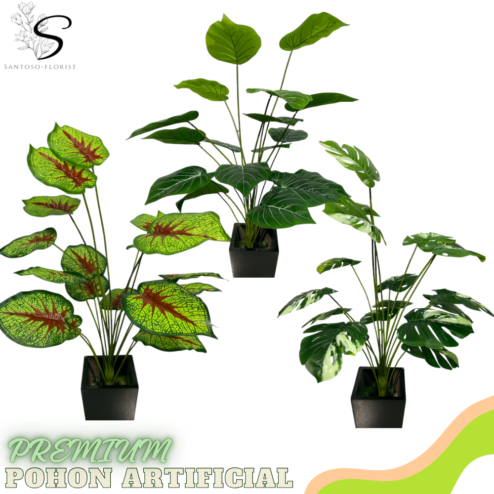 Jual Tanaman Hias Plastik Plastik Palsu Artificial 18 Daun Jumbo ...