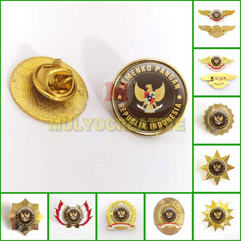 Jual Pin Kemenko Pangan Pin Bros Wing Logo Kementerian Pangan RI ...