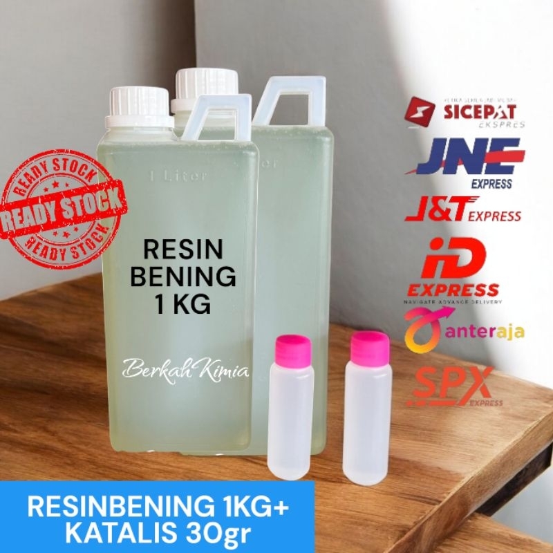 Jual Paket Resin bening 1 Kg + Katalis 30 gram | Shopee Indonesia