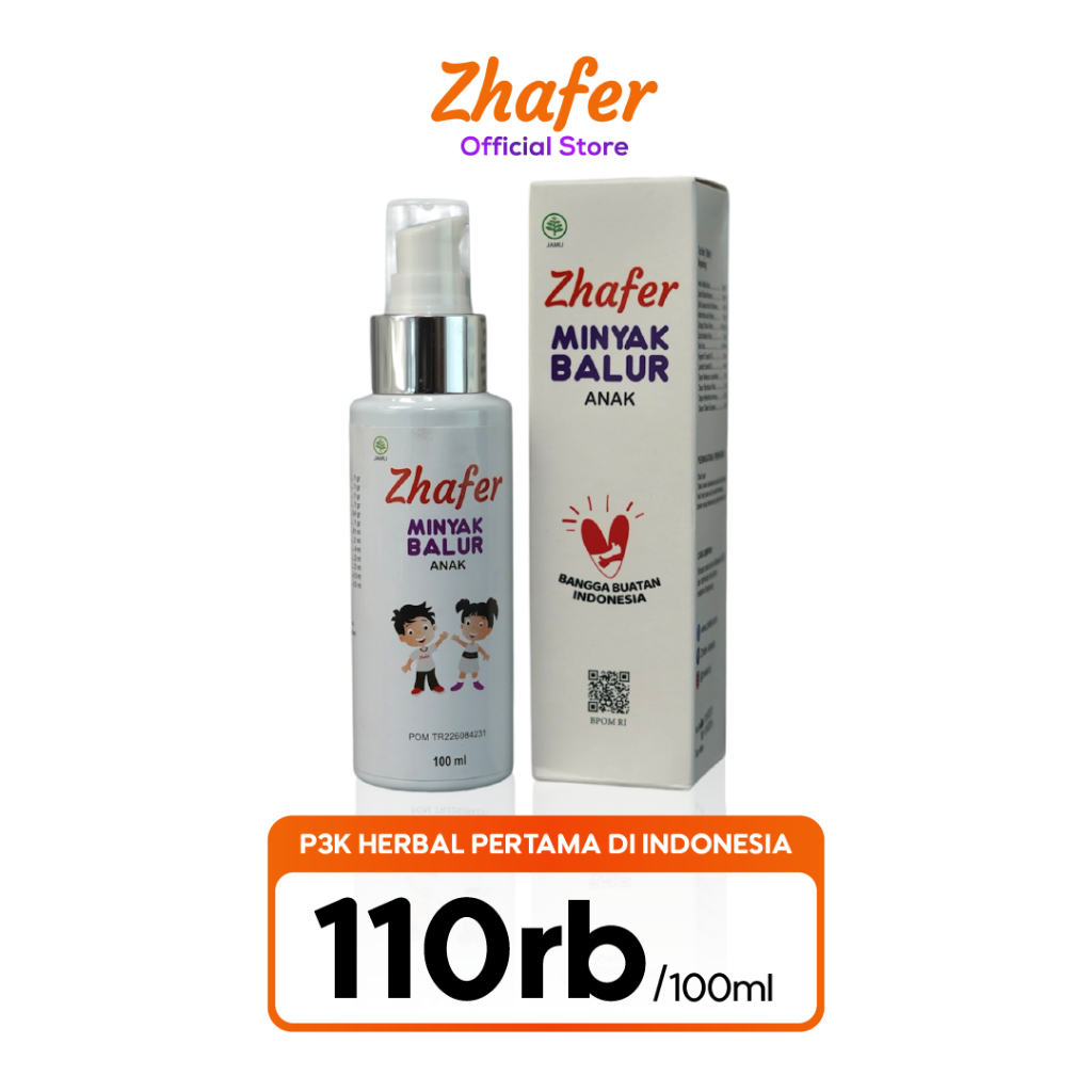 Jual ZHAFER Minyak balur ANAK - 100% Natural Oil | Shopee Indonesia