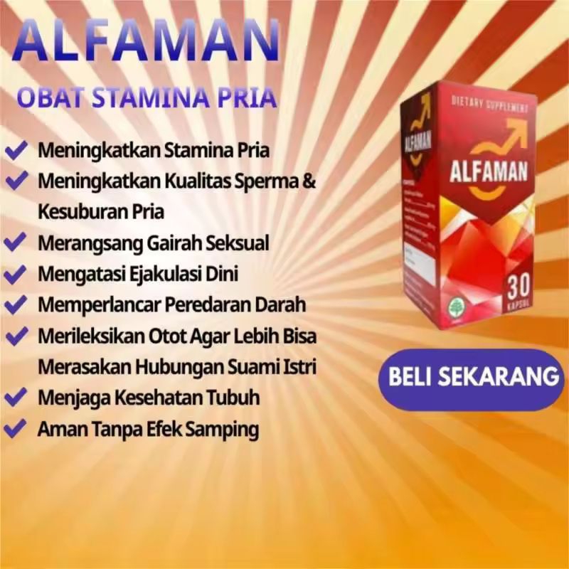 Jual Suplemen Pria Alfaman Asli 30 Capsul | Shopee Indonesia
