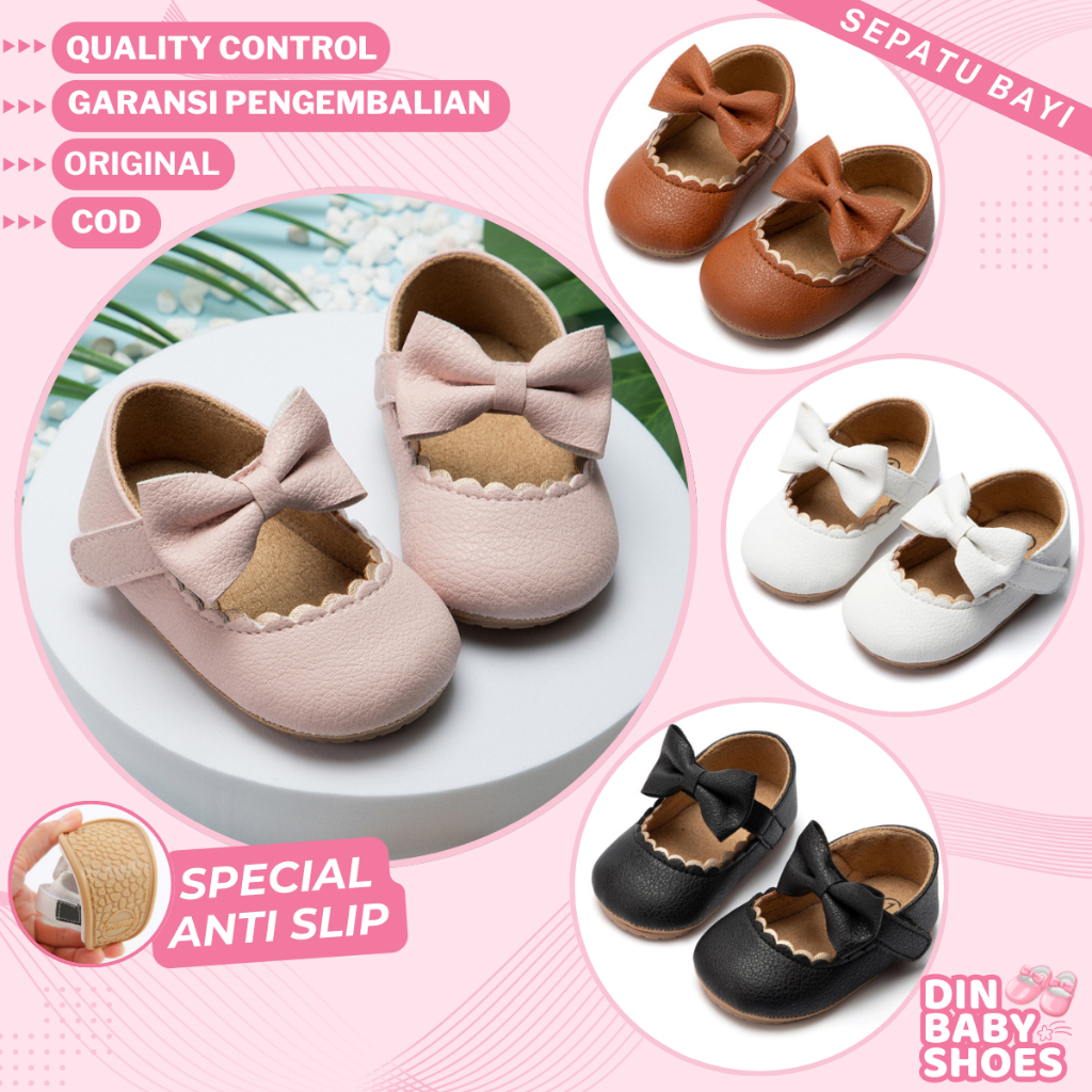 Jual Sepatu Bayi Prewalker Perempuan PITA-01 Cantik Lucu, Aman Nyaman 0 ...