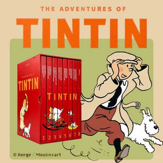 Jual The Adventures of Tintin Complete Collector Edition 8 Books Hard ...