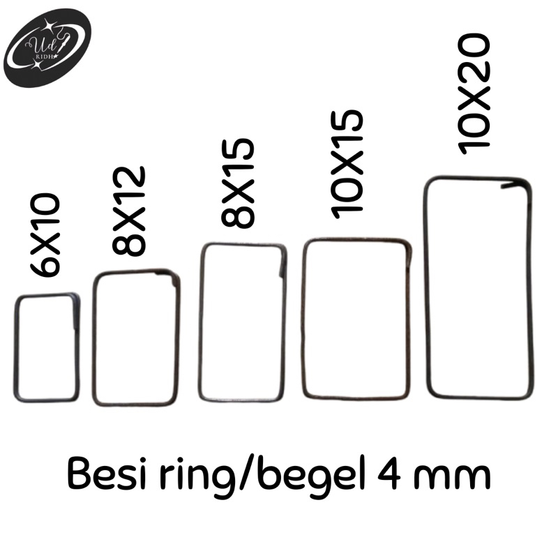 Jual Besi cincin/ring behel/besi begel kolom 4 MM (Ukuran 6X10, 8X12 ...