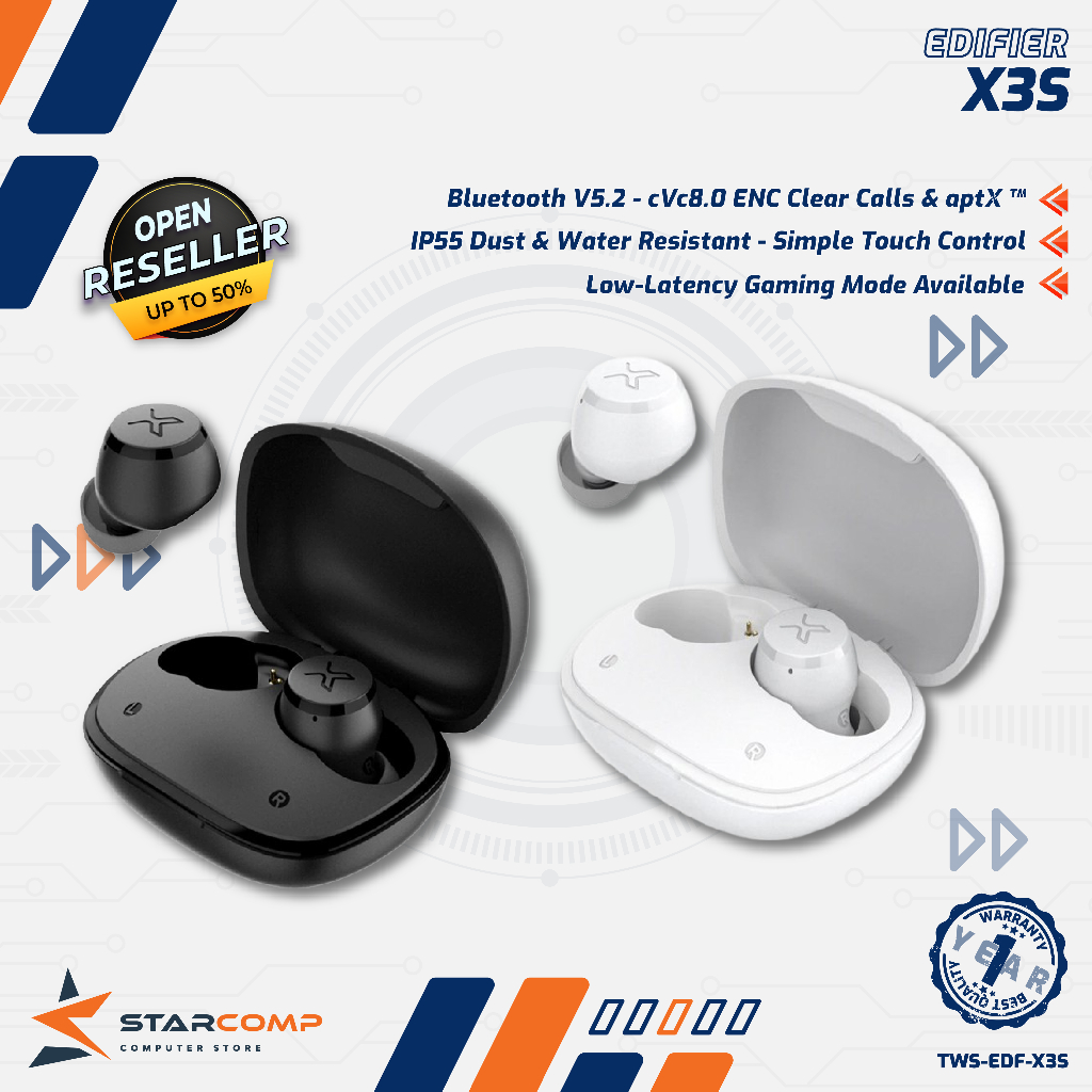 Jual EDIFIER X3s Earphone Bluetooth True Wireless Stereo Earbuds ...