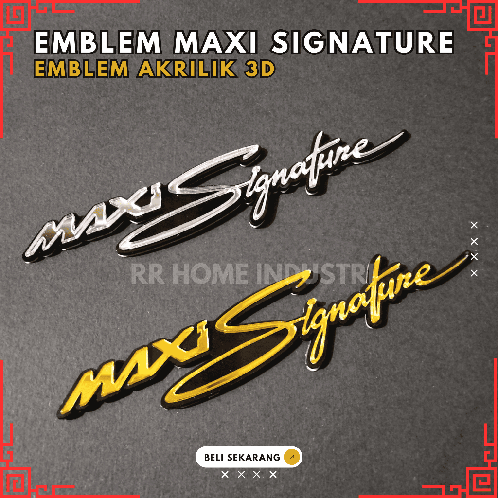 Jual EMBLEM AKRILIK MAXI SIGNATURE NMAX XMAX LOGO MAXI SIGNATURE AEROX ...
