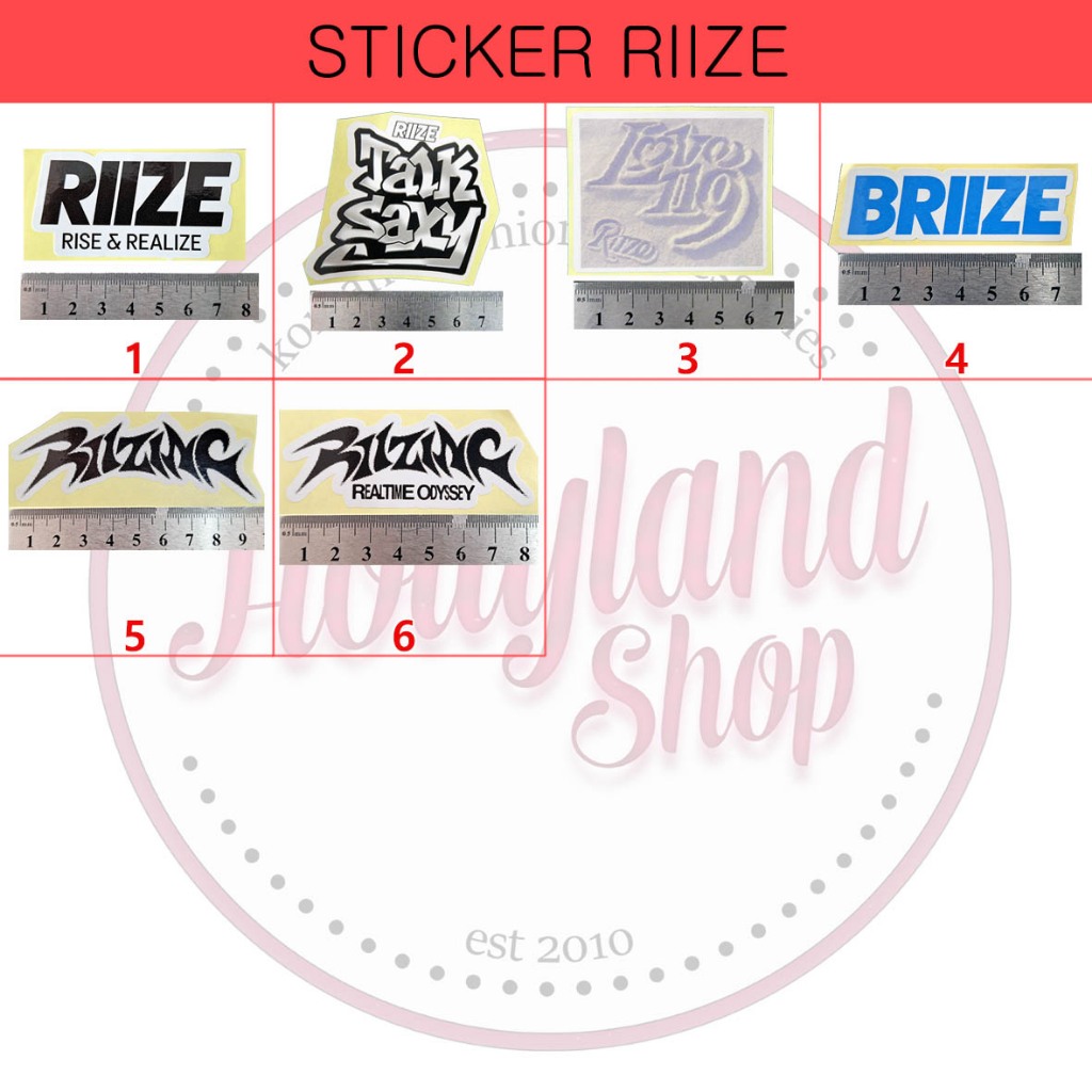 Jual Sticker RIIZE logo (5pcs Sticker) Unofficial | Shopee Indonesia