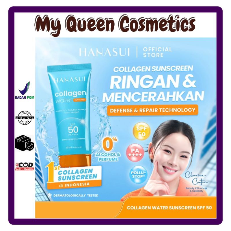 Jual Hanasui Collagen Water Sunscreen SPF 50 PA+++ | Shopee Indonesia
