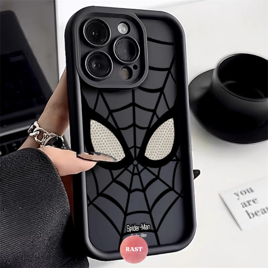 Jual Case iPhone Casing Spiderman Hitam Silicone X Xr Xs Xsmax 11 11 ...