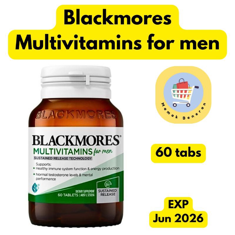 Jual Blackmores Multivitamins for Men Vitamin Pria isi 60 tab | Shopee Indonesia