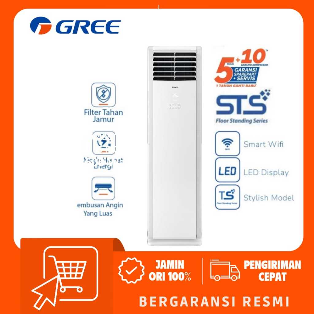 Jual GREE AC Standing 3 PK STS Series - Deluxe Floor Standing 24 STS ...