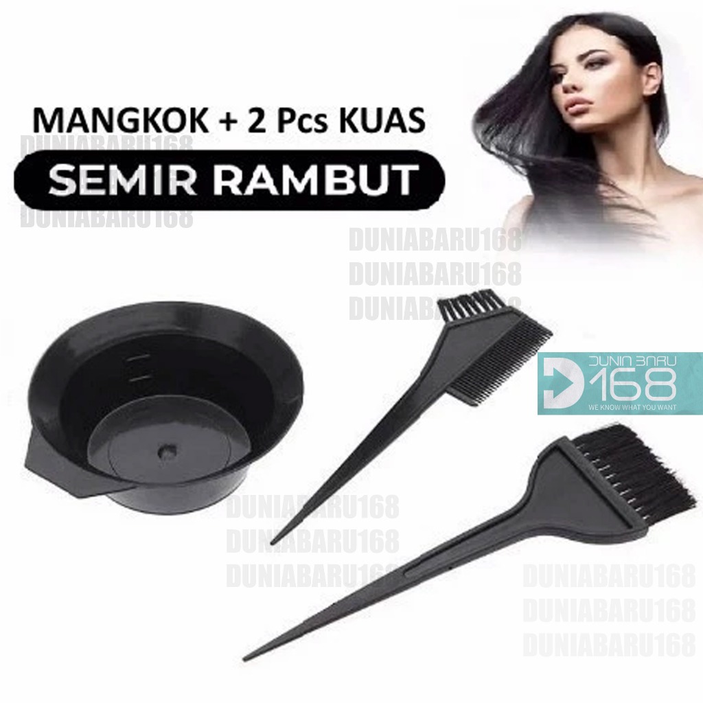 Jual Alat Semir Lengkap 3in1 / Set Semir Sikat Sisir Mangkok Semir ...