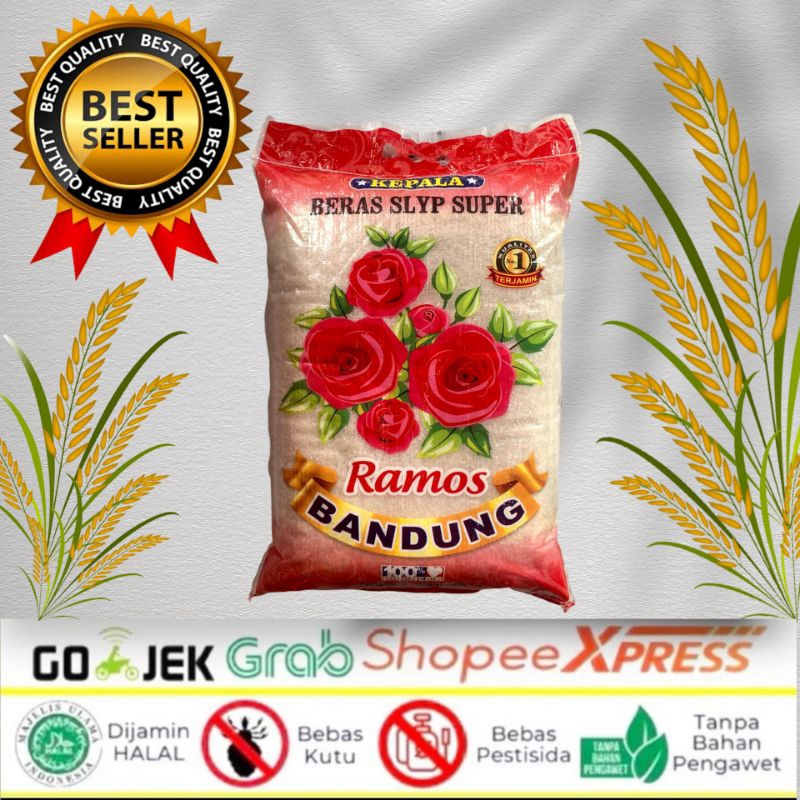 Jual Beras Cap Ramos Bandung 5 kg 10 Kg 20 Kg | Shopee Indonesia