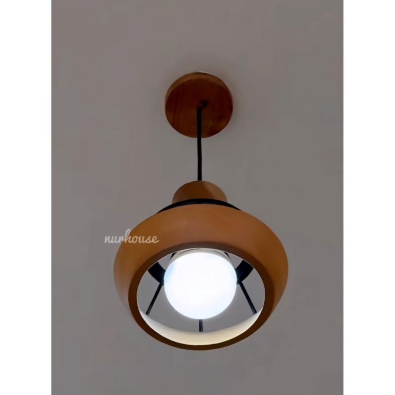 Jual Lampu gantung Kayu hias vintage lampu mini bar lampu gantung dapur ...