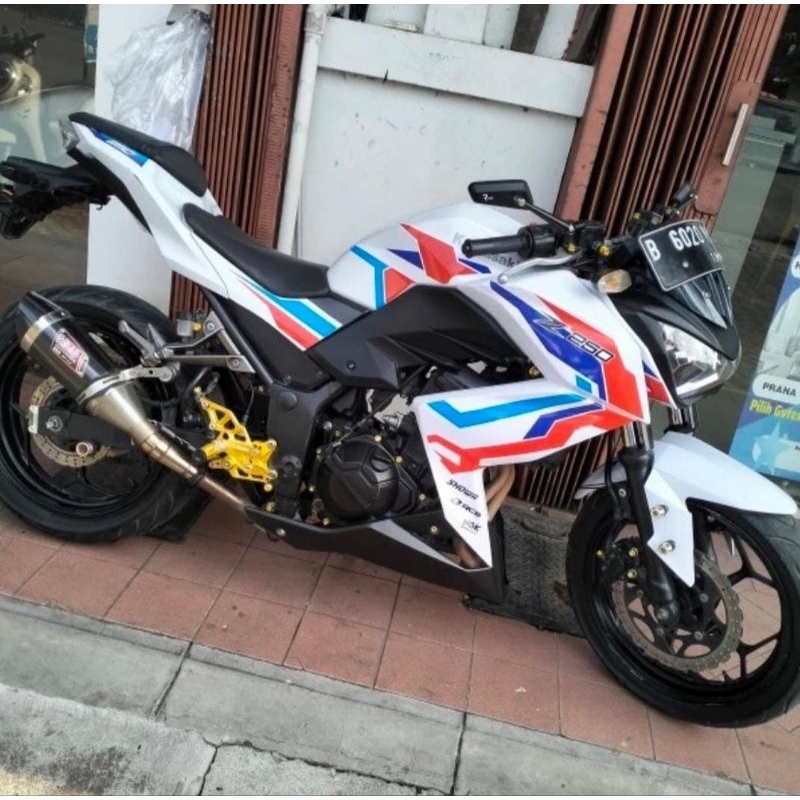 Jual Stiker Decal Z250 Livery Bmw Tri Color / Sticker Striping Kawasaki ...