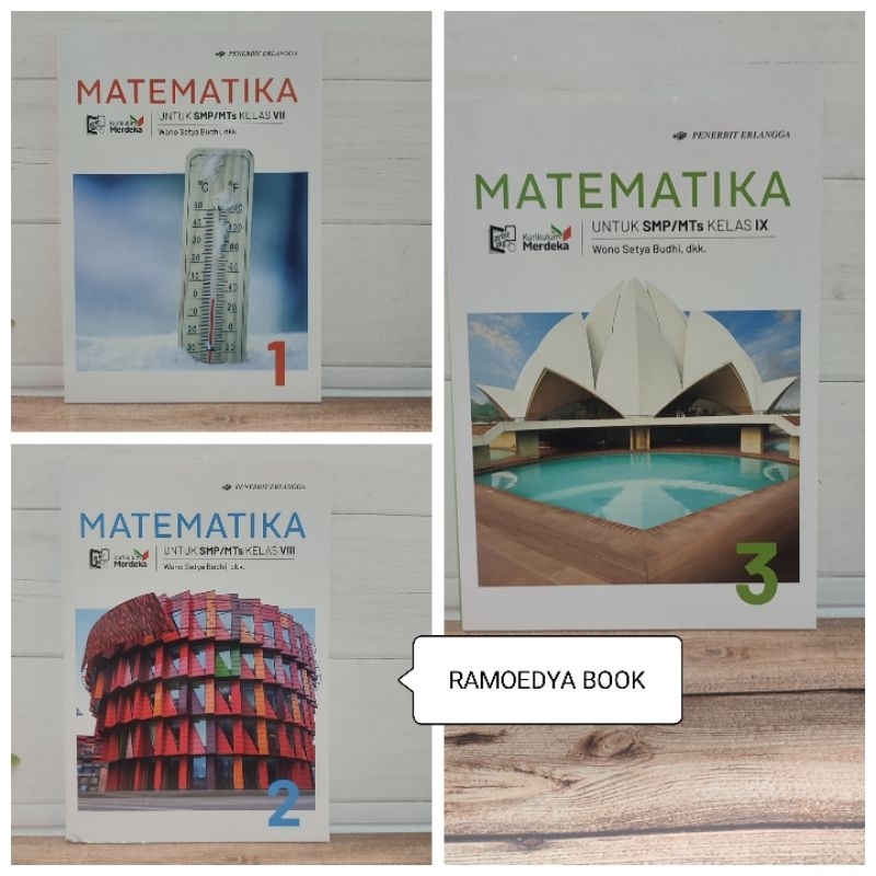 Jual Buku Original Matematika SMP/MTs kelas 7,8,9 Kurikulum Merdeka Erlangga | Shopee Indonesia